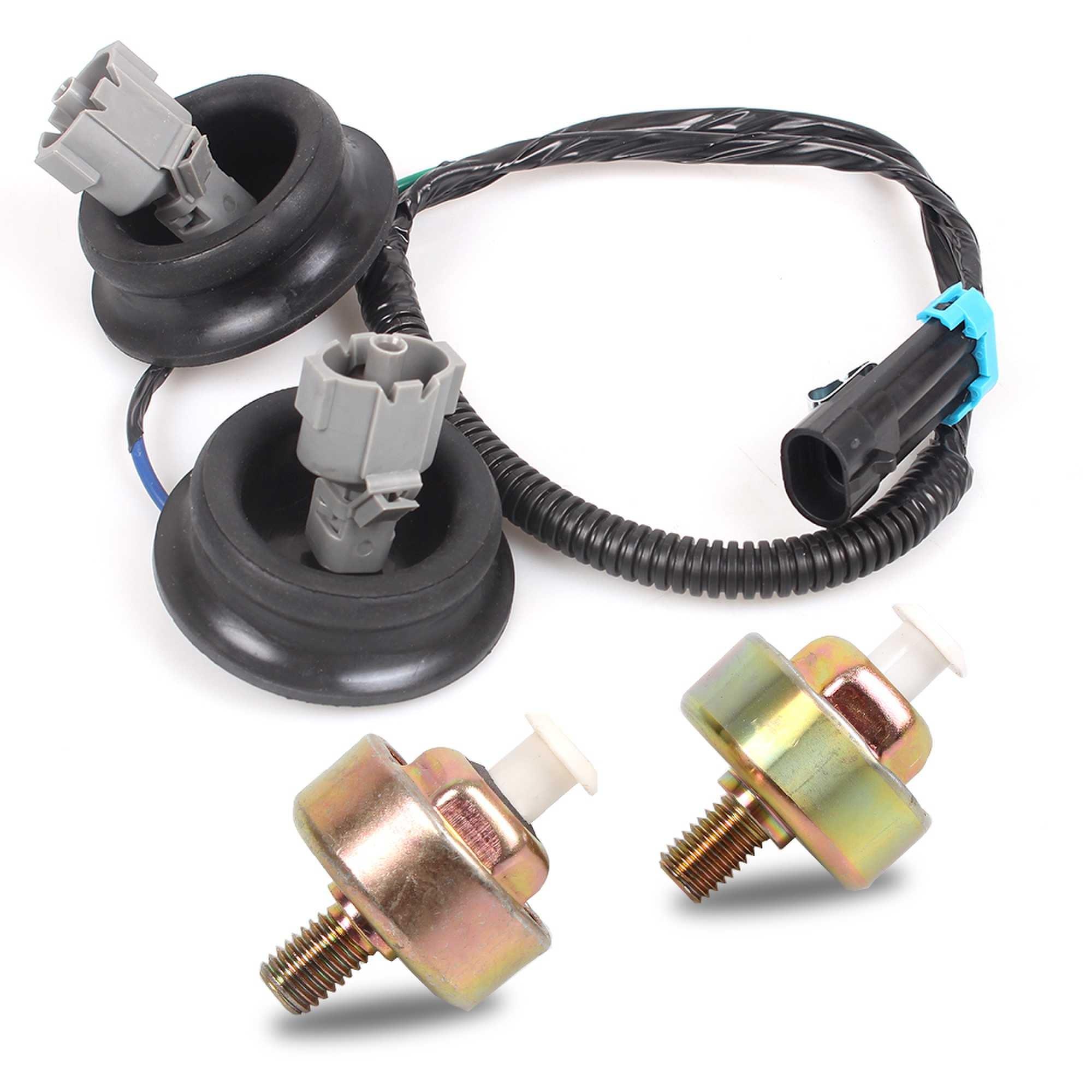 RASTP Dual Knock Sensors and Wire Harness for Chevy GM LS1 LS6 LQ9 4.8