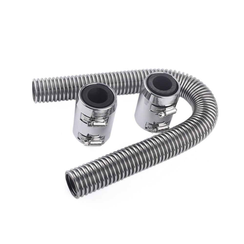 RASTP Universal Stainless Steel Radiator Flexible Coolant Water Hose K