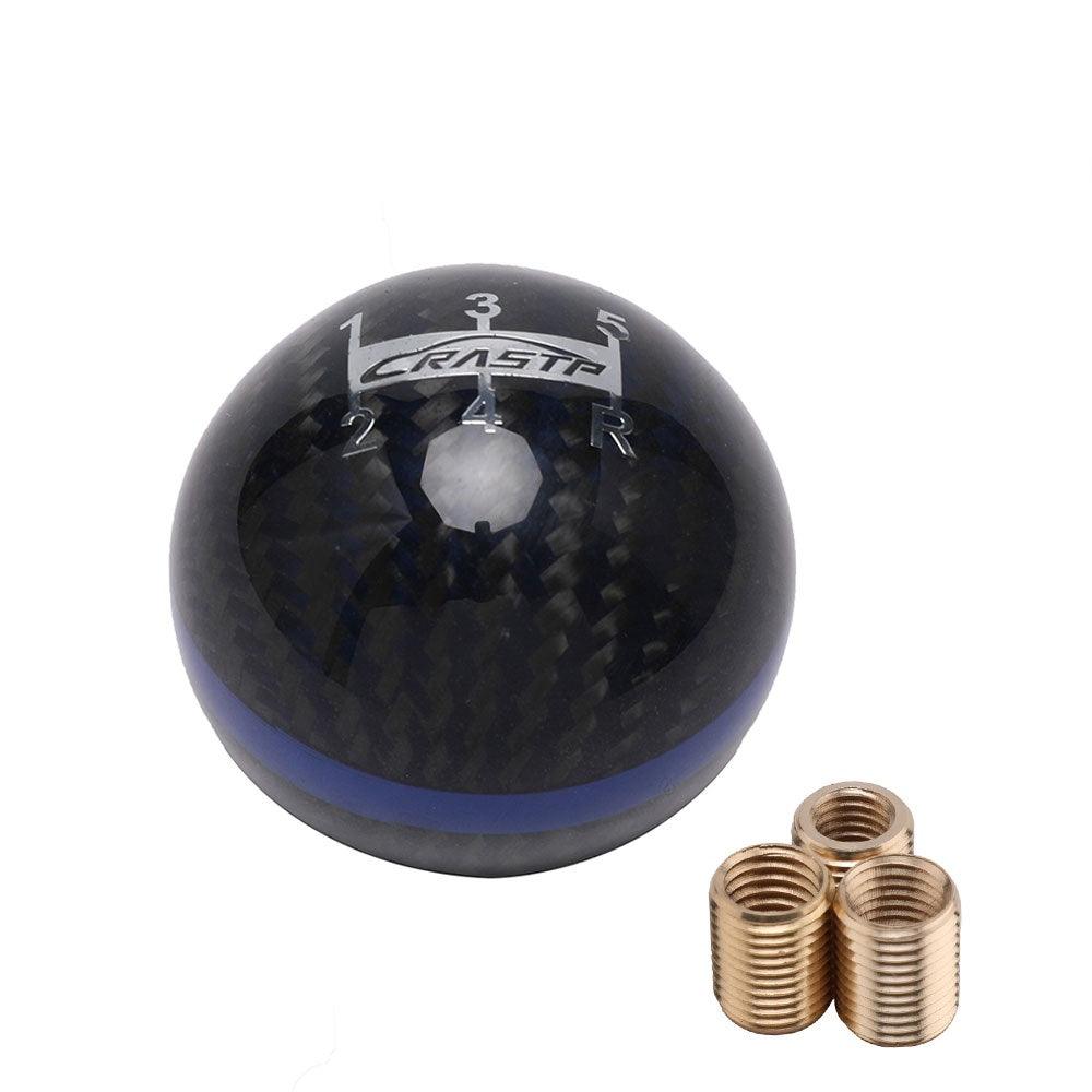 RASTP Universal Carbon Fiber Spherical Gear Shift Knob 5/6 Speed Shift