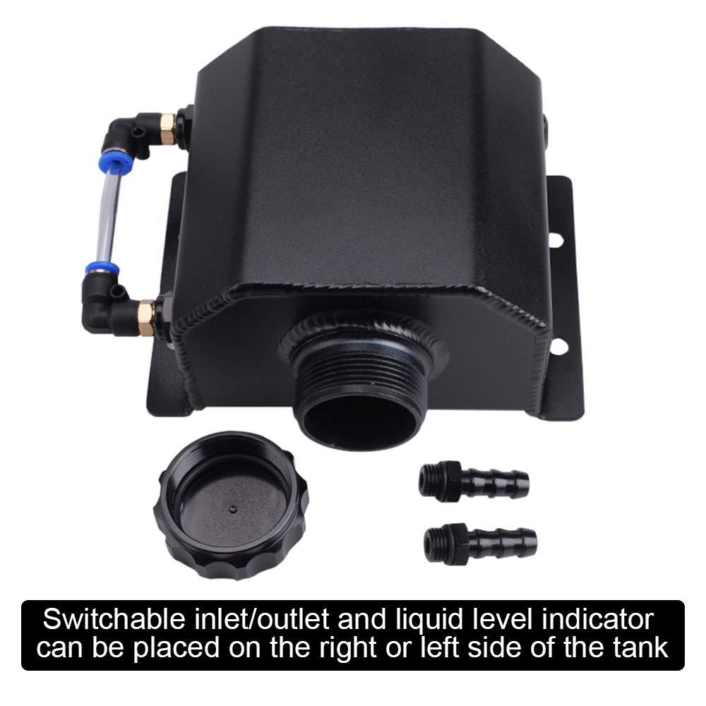 RASTP Universal 1L Overflow Tank, Aluminum Coolant Radiator Tank,Reser