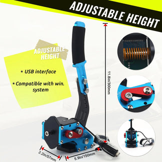 RASTP 64 Bit USB PC Handbrake for Logitech G29 G27 G920 T300 T500